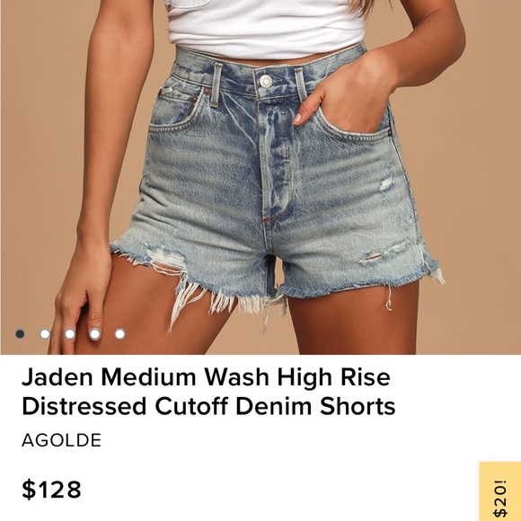 Agolde | Shorts | Jaden Medium Wash High Rise Denim Shorts Super Flattering | Poshmark